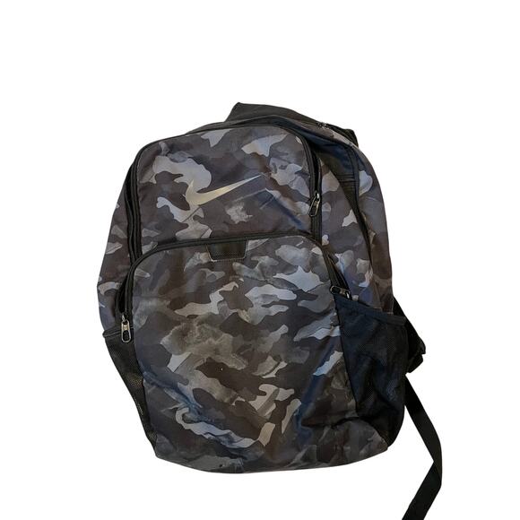 Nike | Bags | Nike Gray Camo Brasilia Backpack 3l | Poshmark